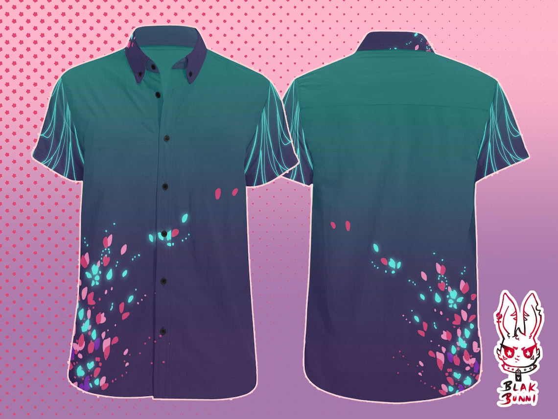Caduceus Cosplay Printed Button up Shirt - Etsy