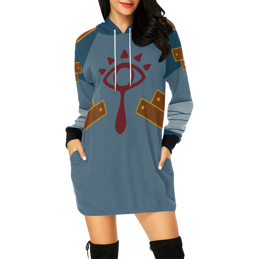 Sheikah cosplay printed fabric hoodie or sweatshirt | Etsy