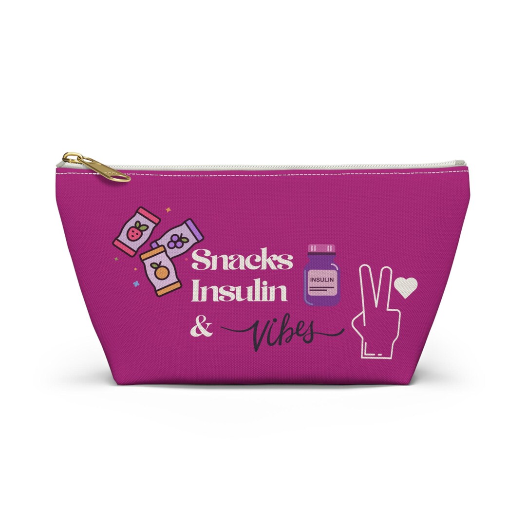 Insulin & Snacks Accessory Pouch | Cute Travel Organizer for Diabetes ...