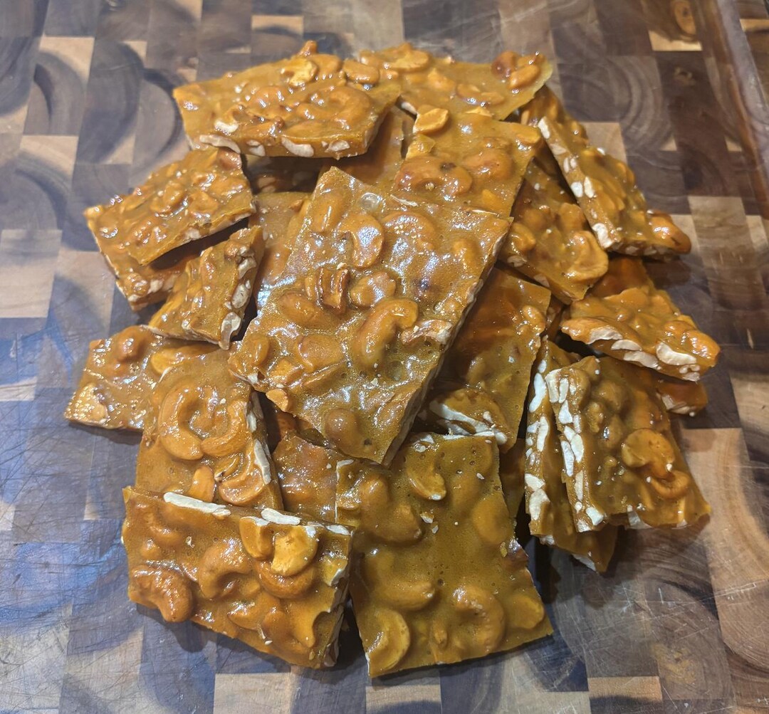 Homemade Cashew Brittle - 24 Oz Party Pack Size - Etsy