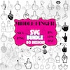 Happy Face Svg, Middle Finger Svg, Happy Face Clipart, Retro Happy Face ...