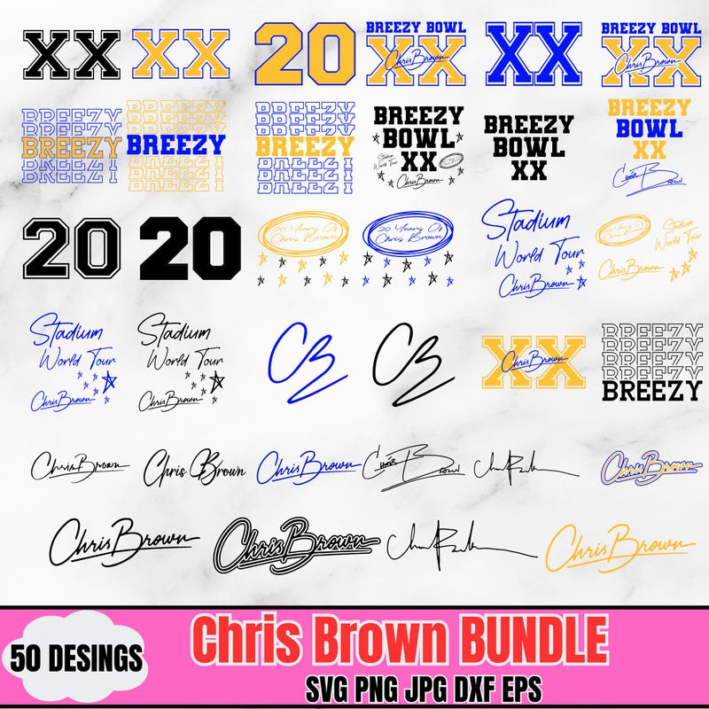 Chris Brown Signature Svg - Etsy