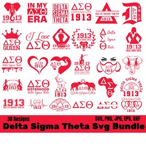Delta Sigma Theta SVG Bundle: 1913 Greek Letters (digital Files) - Etsy