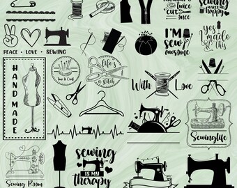 Sewing SVG Bundle / Cut Files / Commercial Use / Cricut / Clip Art ...