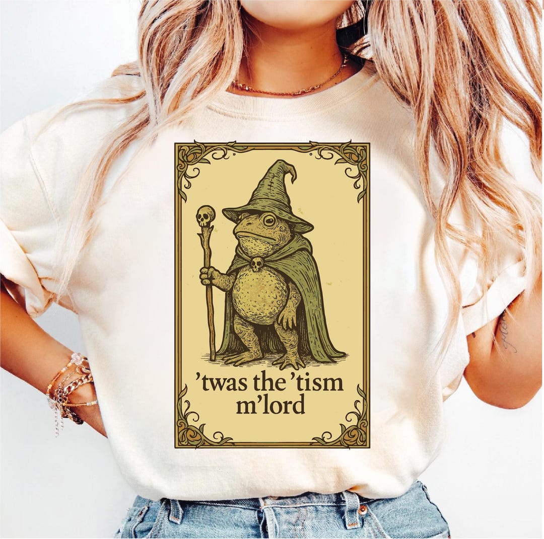 Twas the 'tism M'lord Frog Wizard Meme (SVG, PNG) - Etsy