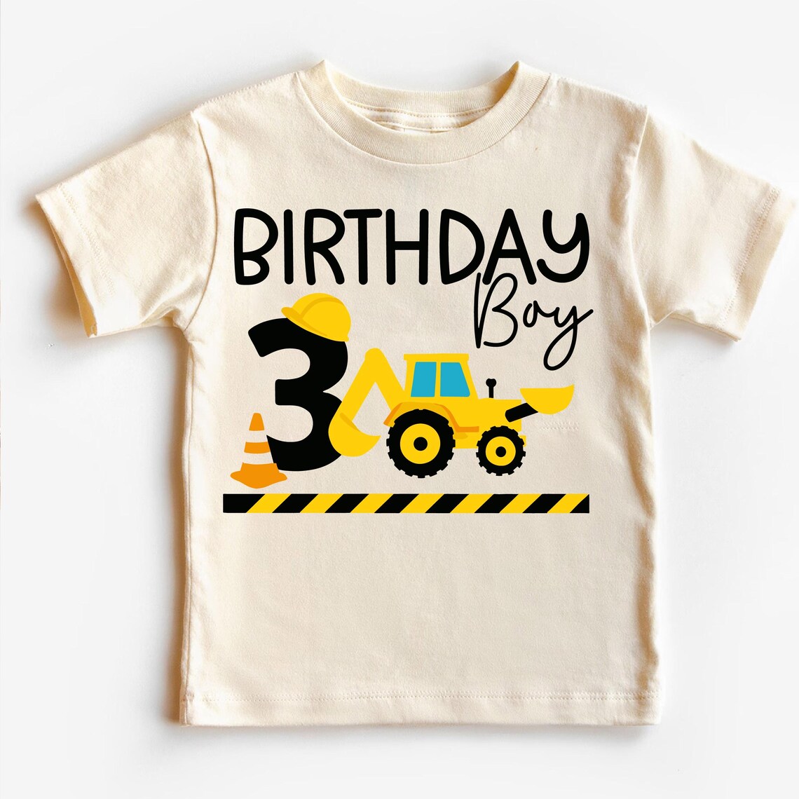 3rd Birthday Boy Excavator SVG PNG, 3rd Birthday Boy Svg, Construction ...