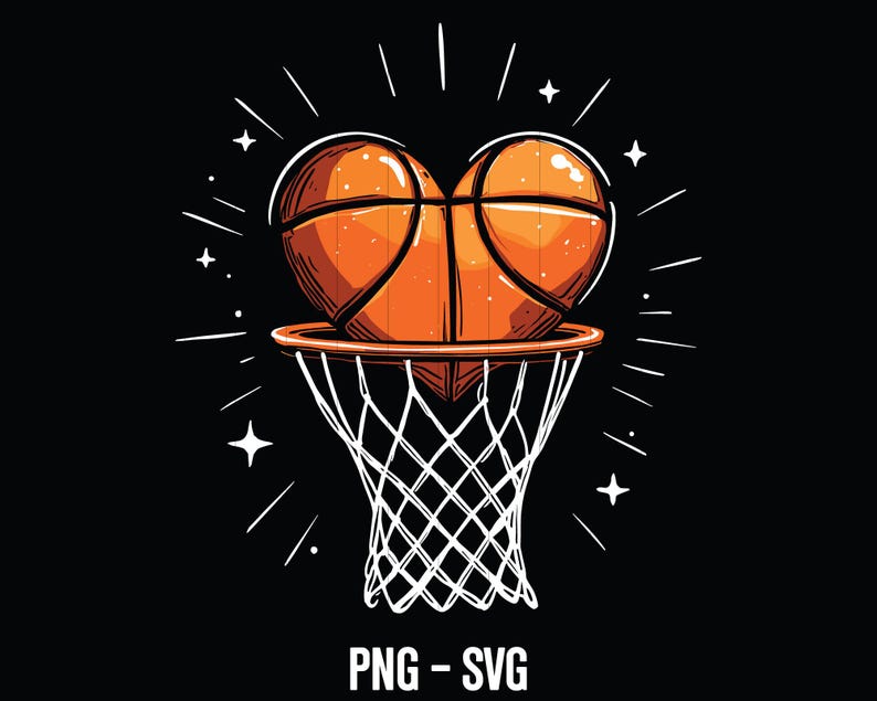 Basketball Valentines Day PNG, Heart Svg, Basketball Valentines Png ...