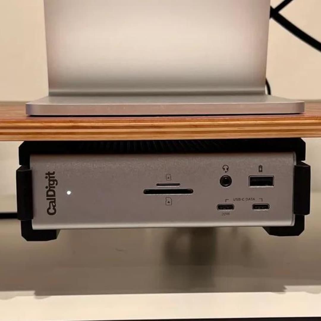 Caldigit TS4 Thunderbolt Dock Under-desk Mount - Space-saving Bracket ...