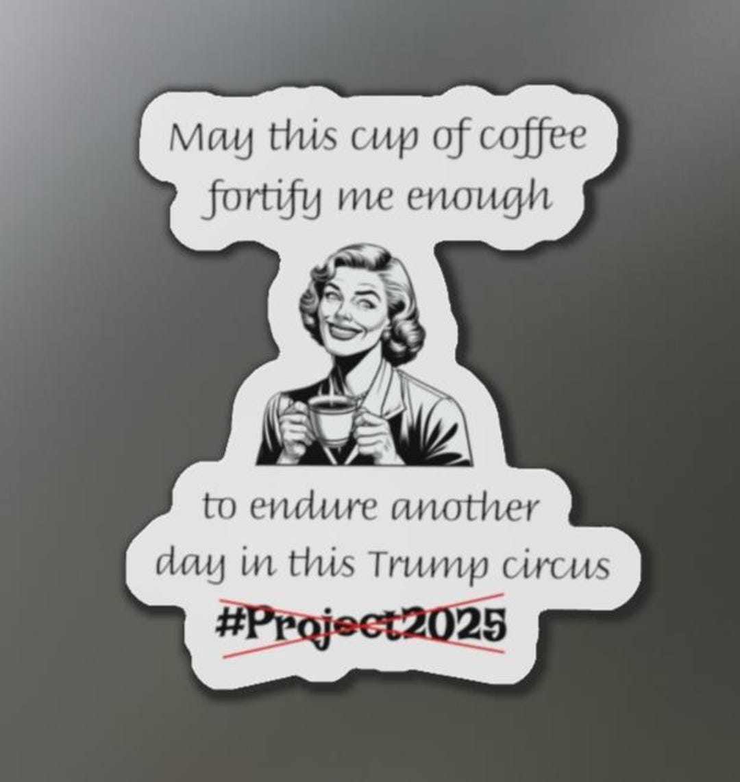 Retro Woman Magnet, Vintage-inspired Die-cut Magnet, Anti-trump Magnet ...