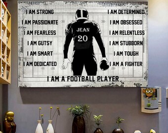 Football Player Gift | Etsy