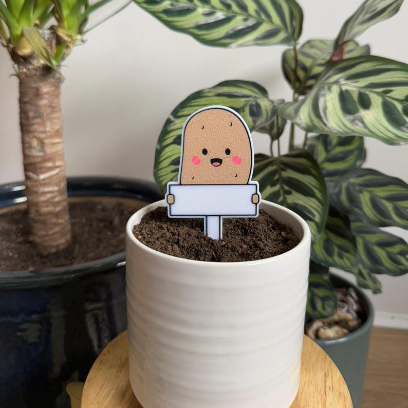 Cute Potato Plant Labels - Garden Markers for Plants - Gift for ...