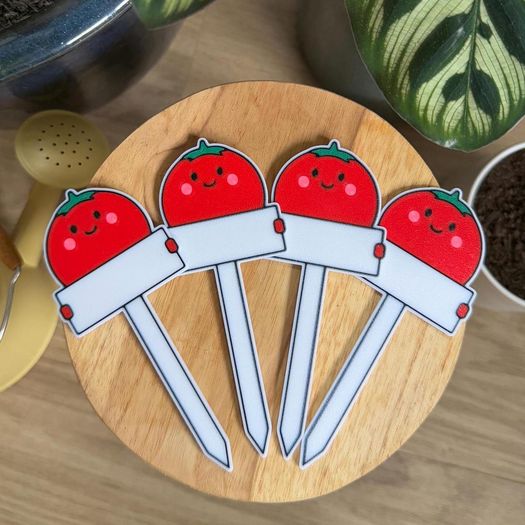 Cute Tomato Plant Labels - Garden Markers for Plants - Gift for ...