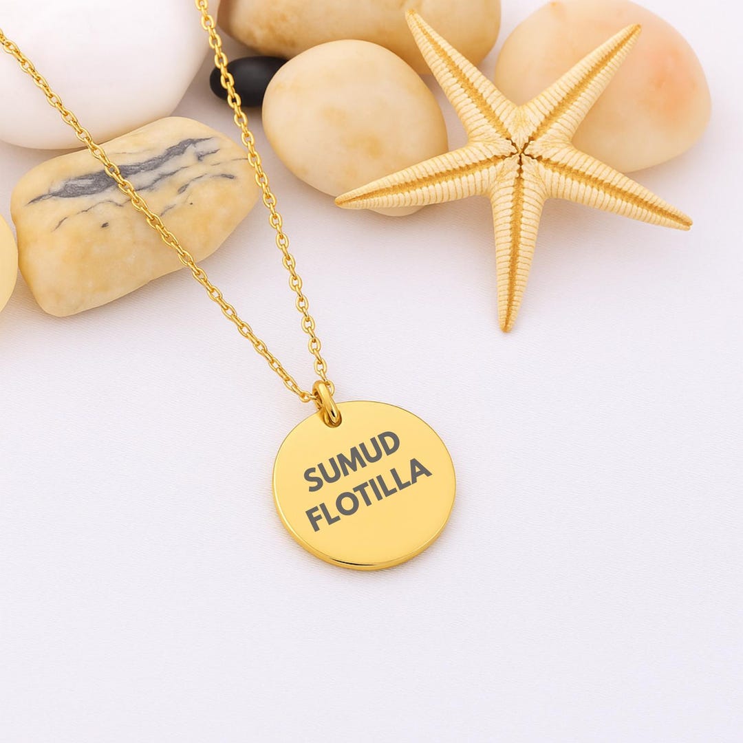 Global Sumud Flotilla Necklace, Free Gaza, Feed Gaza, Save Gaza ...