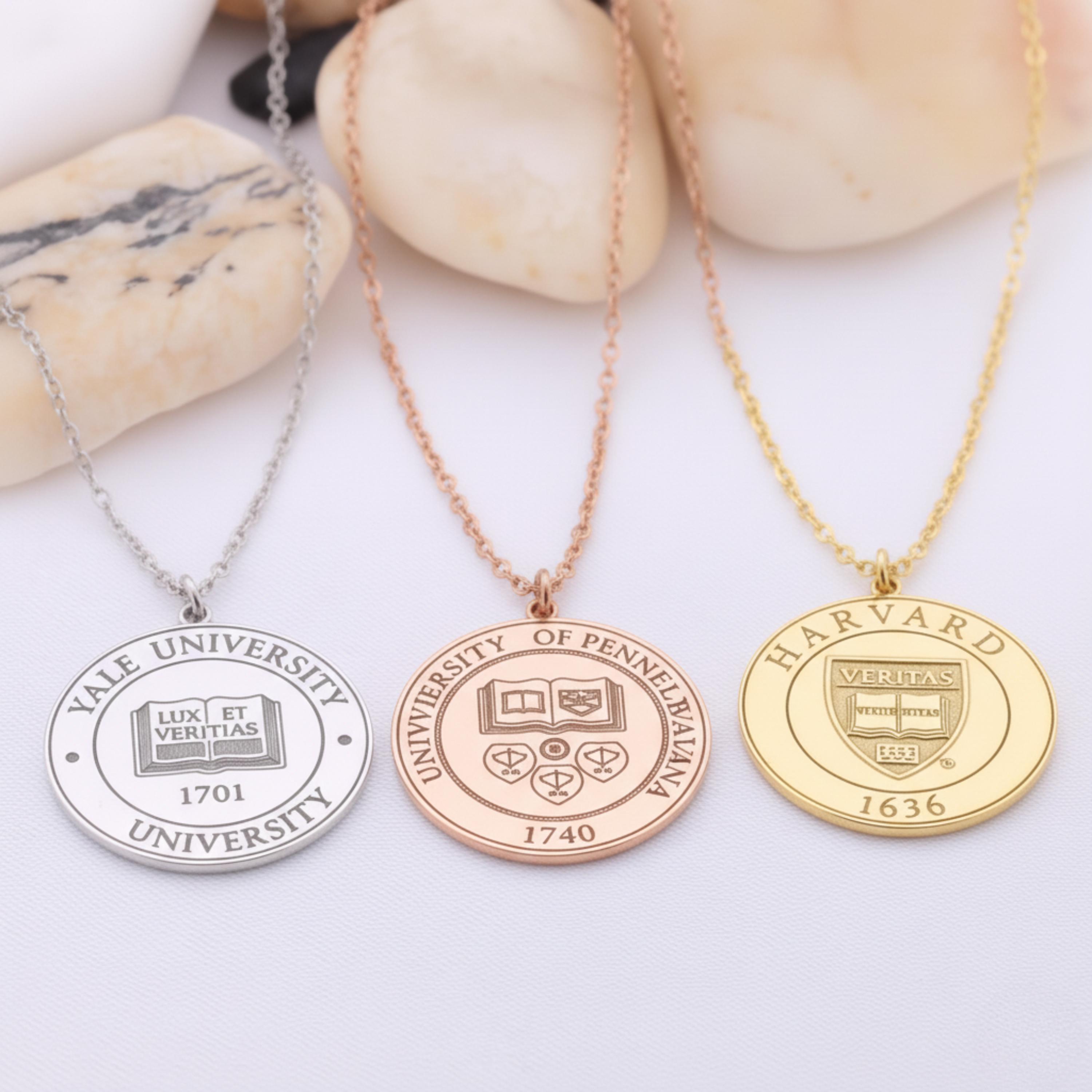 Graduation Necklace, Custom Logo Necklace, Personalized College ...
