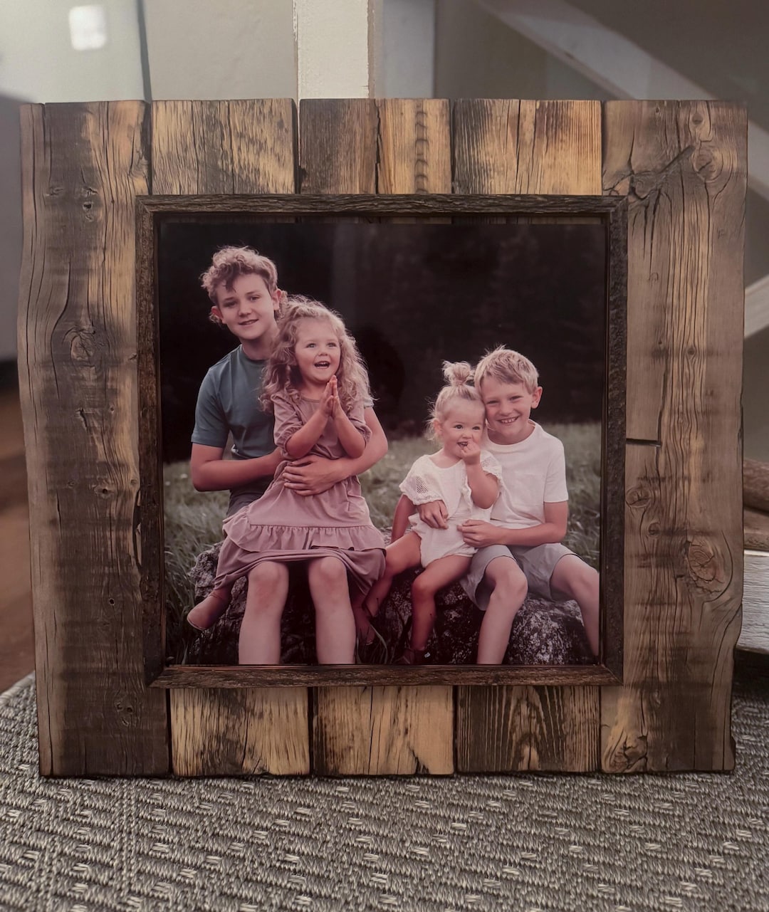 The Oversized Natural With Custom Wood Framing - Reclaimed Wood Picture ...