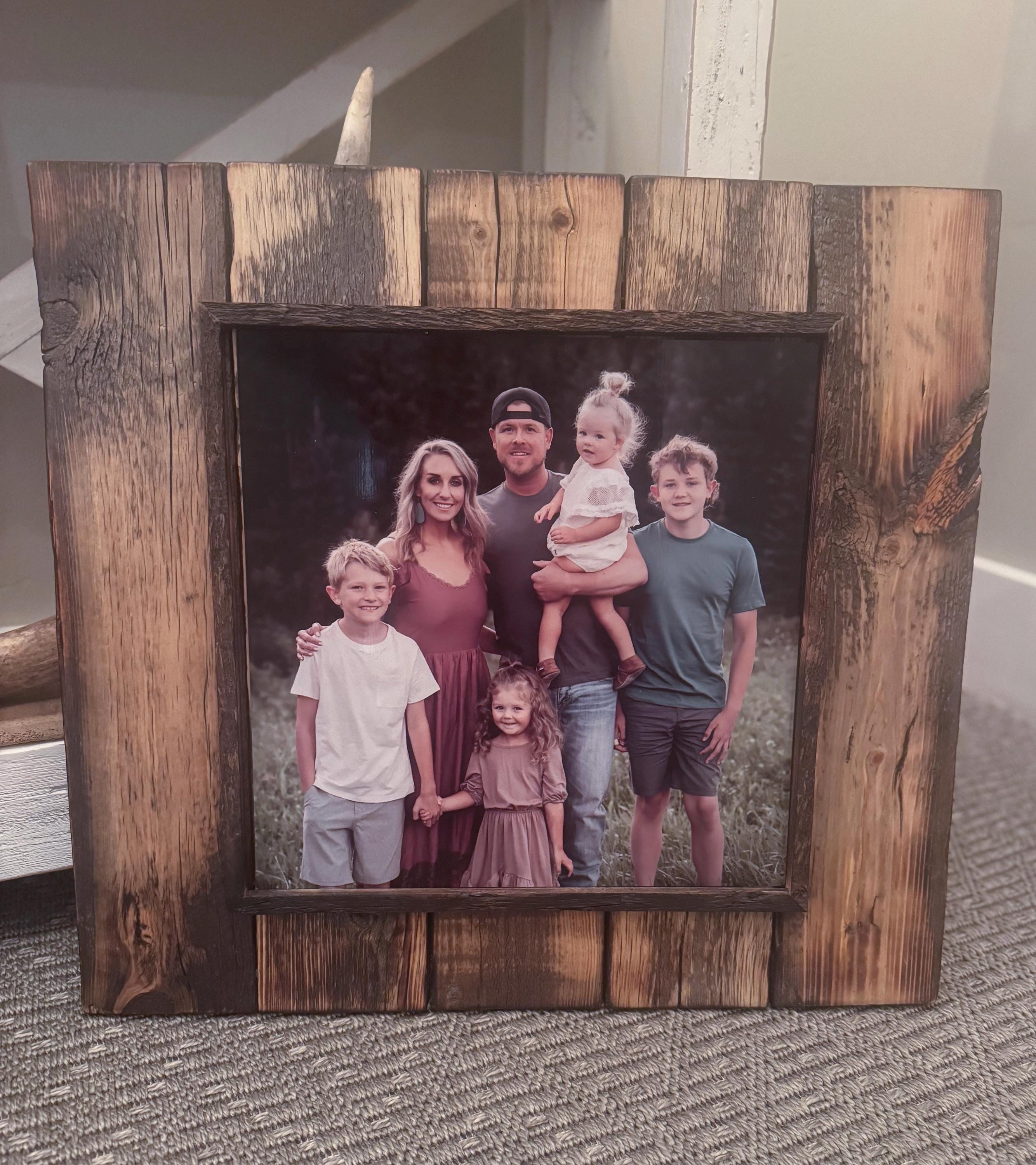 The Oversized Natural With Custom Wood Framing - Reclaimed Wood Picture ...