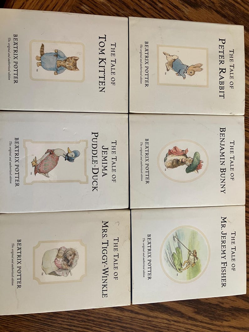 Beatrix Potter the Original and Authorized Edition Set of 6 Books - Etsy