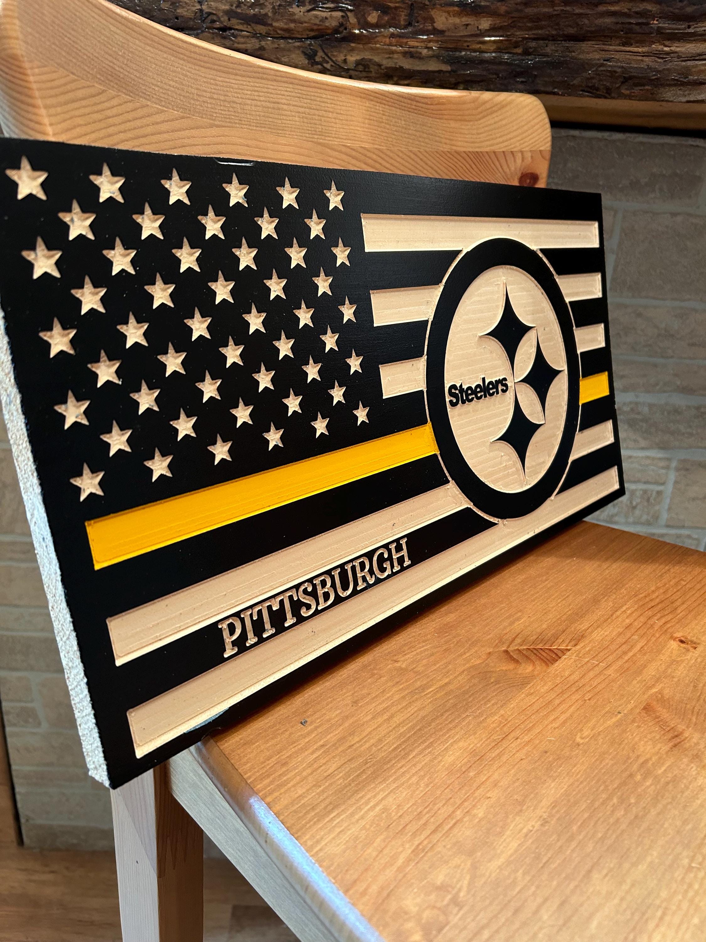 Pittsburgh Steelers Flag Sign - Etsy