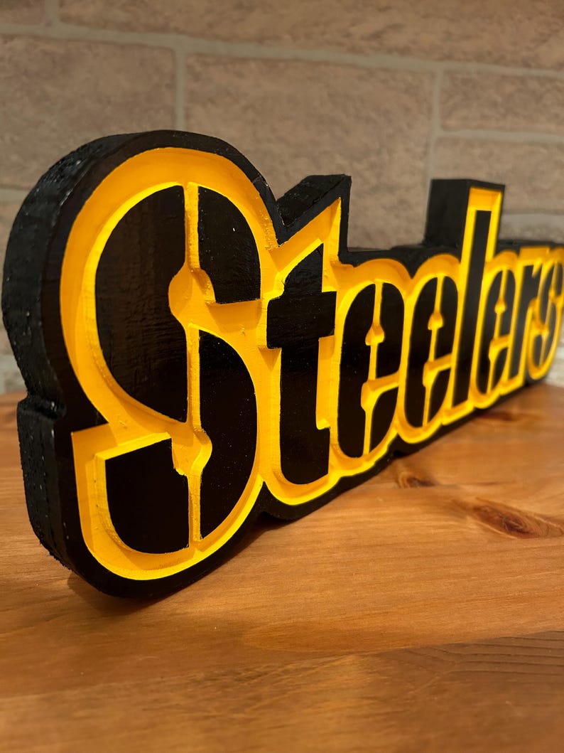 Pittsburgh Steelers Wooden Sign - Etsy