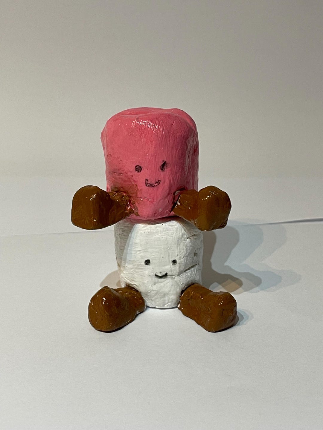 Clay Jellycat Marshmallows, Paint Brush Holder, Clay Jellycats, Set of ...
