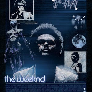 The Weeknd Album Poster dawn FM Graphic Music Poster Home Decor RNB ...