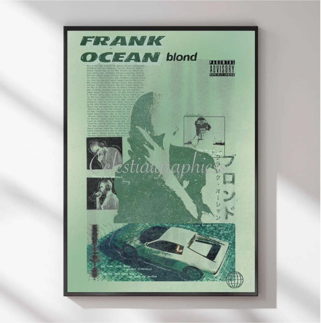 Frank Ocean Album Poster blonde Graphic Music Poster Home Decor RNB ...