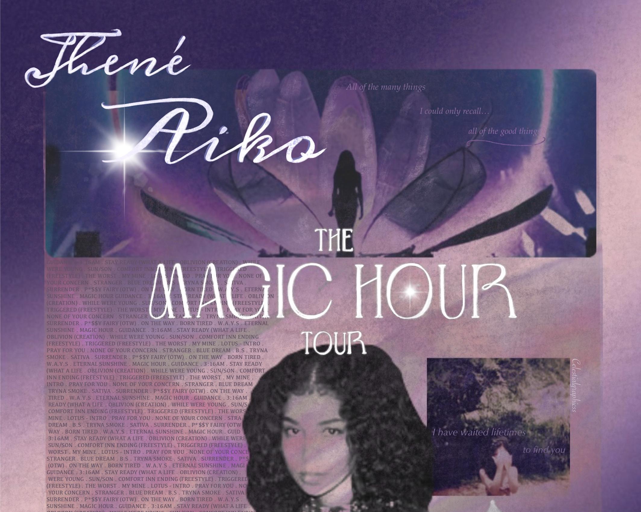Jhene Aiko Album Poster (the Magic Hour Tour) | Graphic Music Poster | Home Decor | RNB Music - Etsy