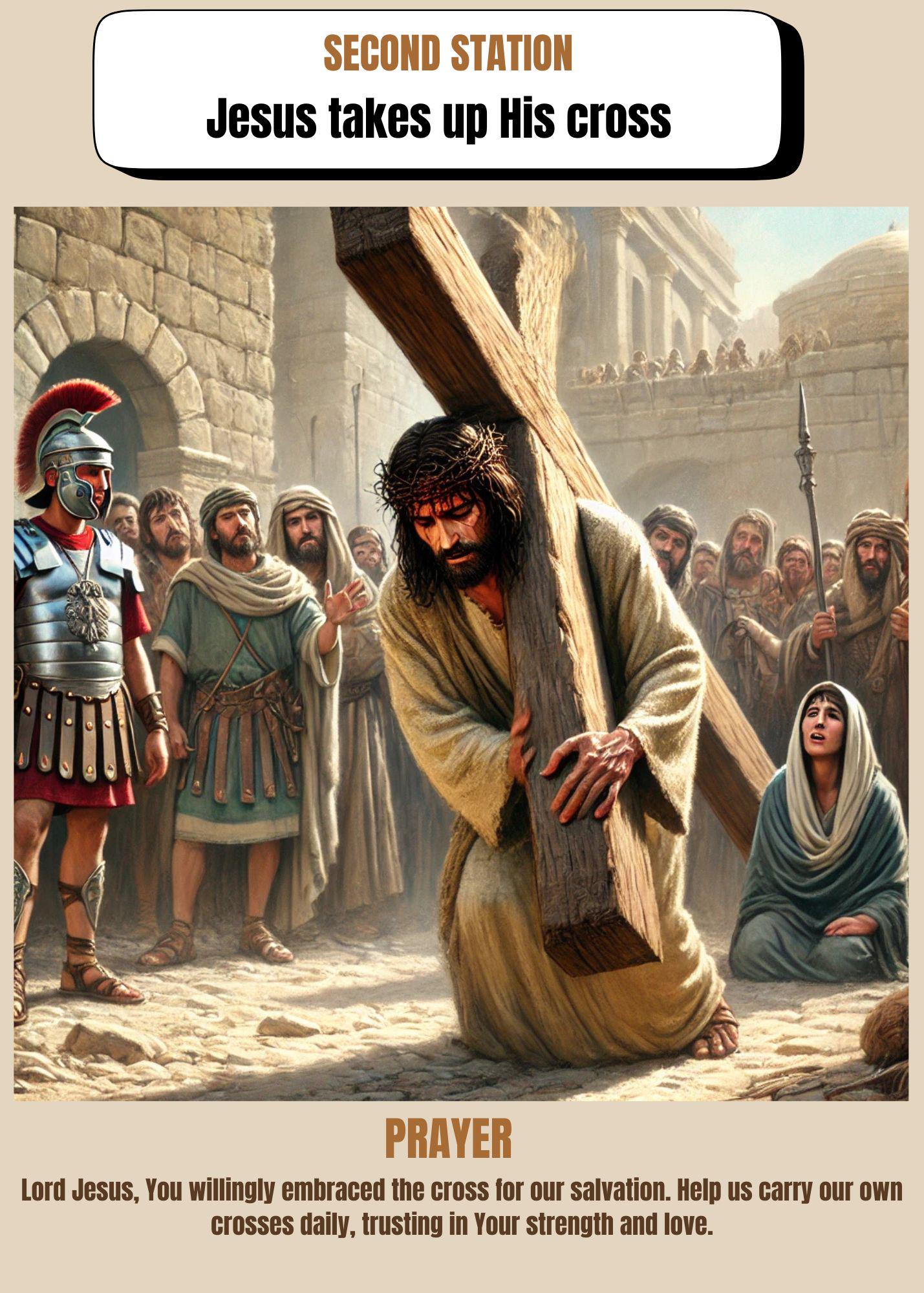 Catholic Stations of the Cross Art: Lent Prayer Cards (digital Download ...