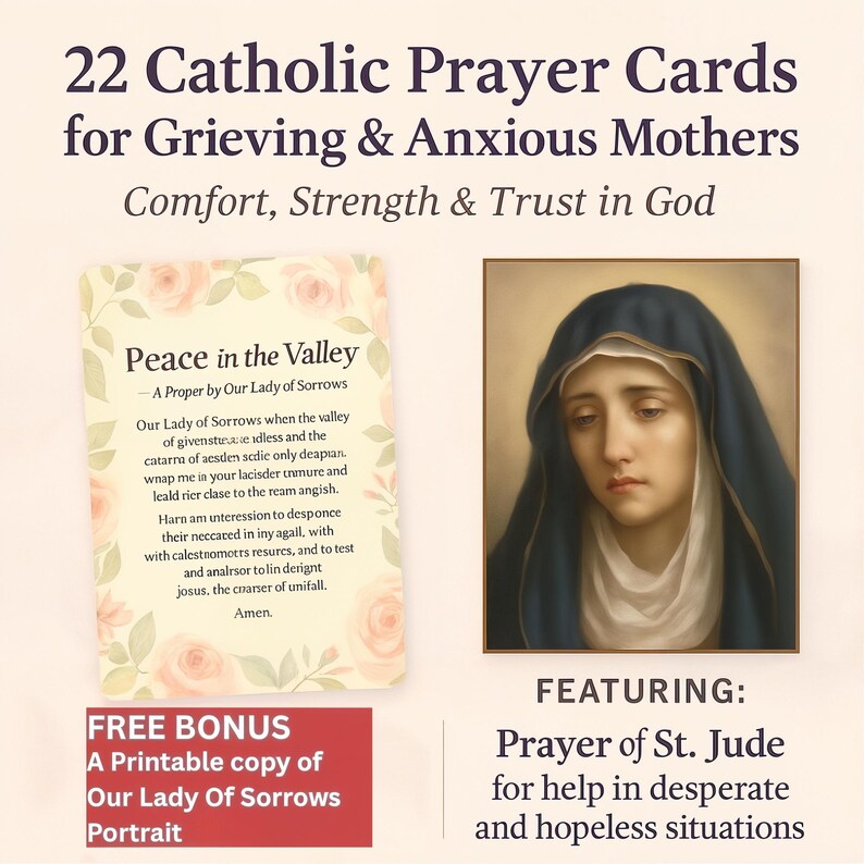 22 Catholic Prayer Cards for Grieving and Anxious Mothers – Comfort ...