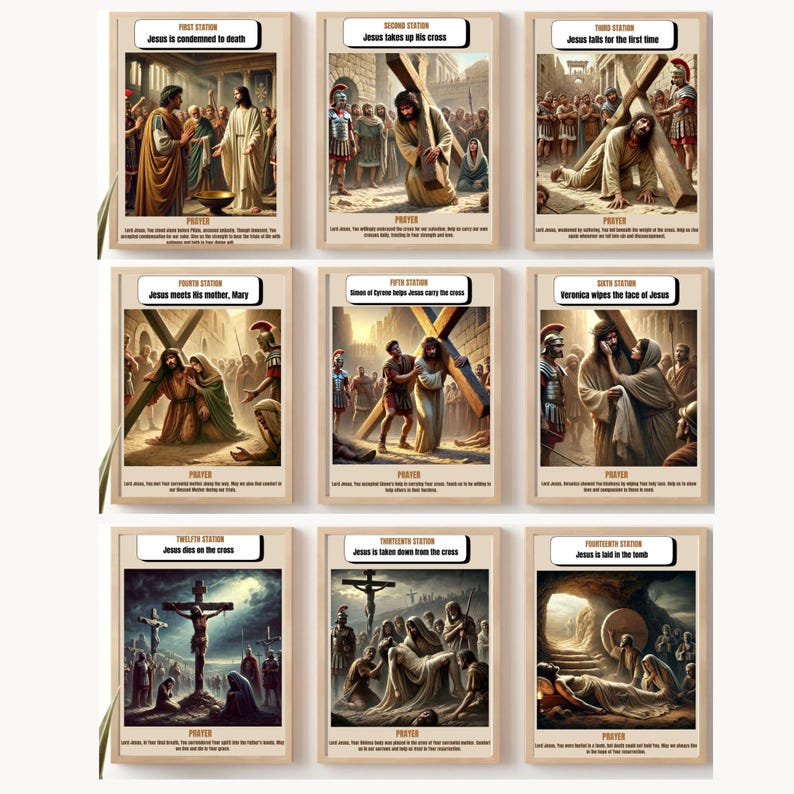 Stations of the Cross Printable With Devotional Prayer for Kids, Lent ...
