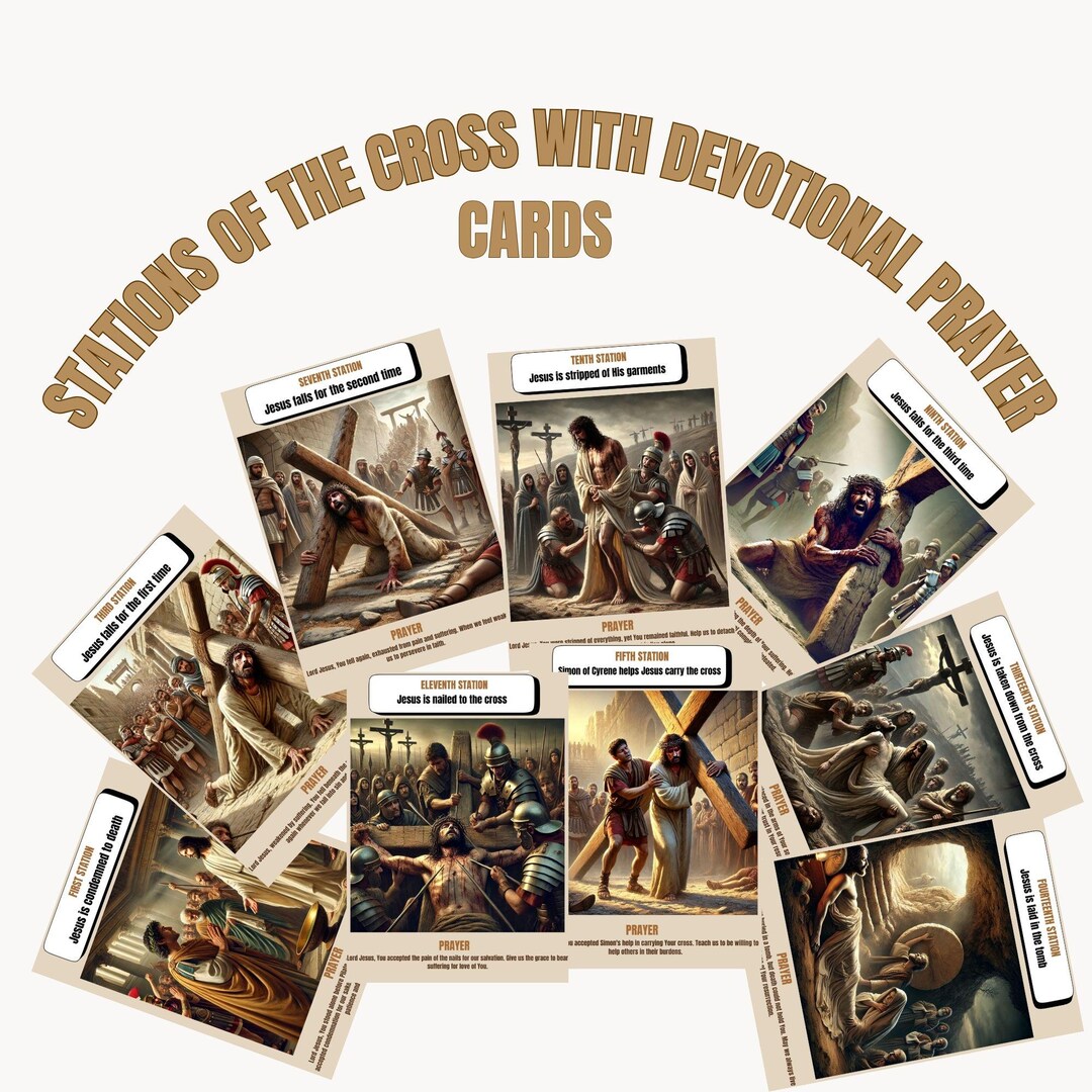Catholic Stations of the Cross Digital Download, Printable Lent Art ...