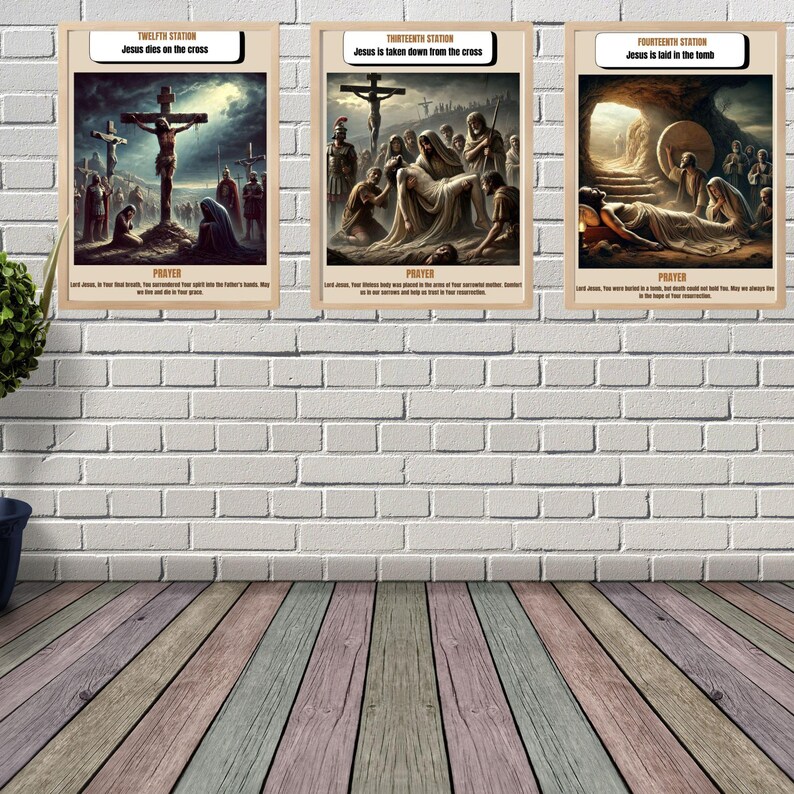 Catholic Stations of the Cross Printable Prayer Cards, Lent Devotional ...