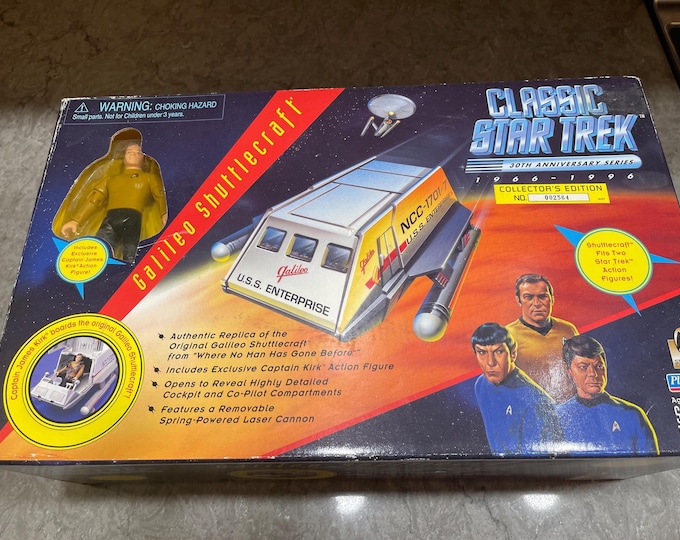 Classic Star Trek 30th Anniversary Galileo Shuttlecraft Playmates With ...