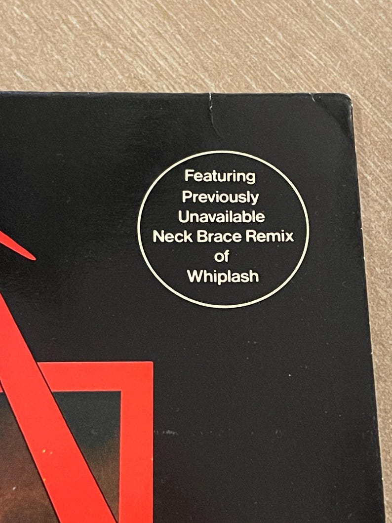 Metallica Whiplash (neck Brace Remix) 1984 Megaforce MRS-O4 - Original Press LP Silver Label ...