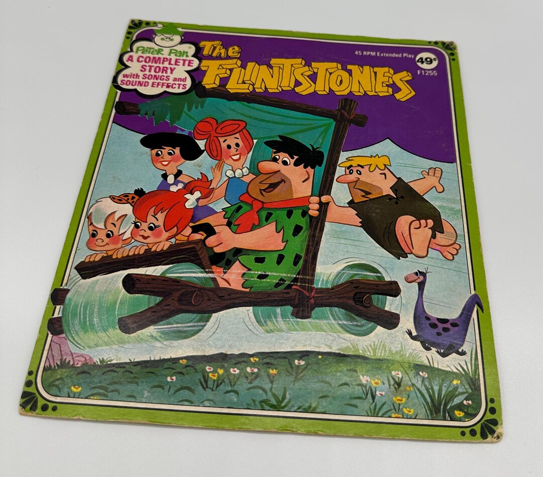 Flintstones 7” Vinyl 45 Record 45RPM - 1973 - Complete Story - Peter ...