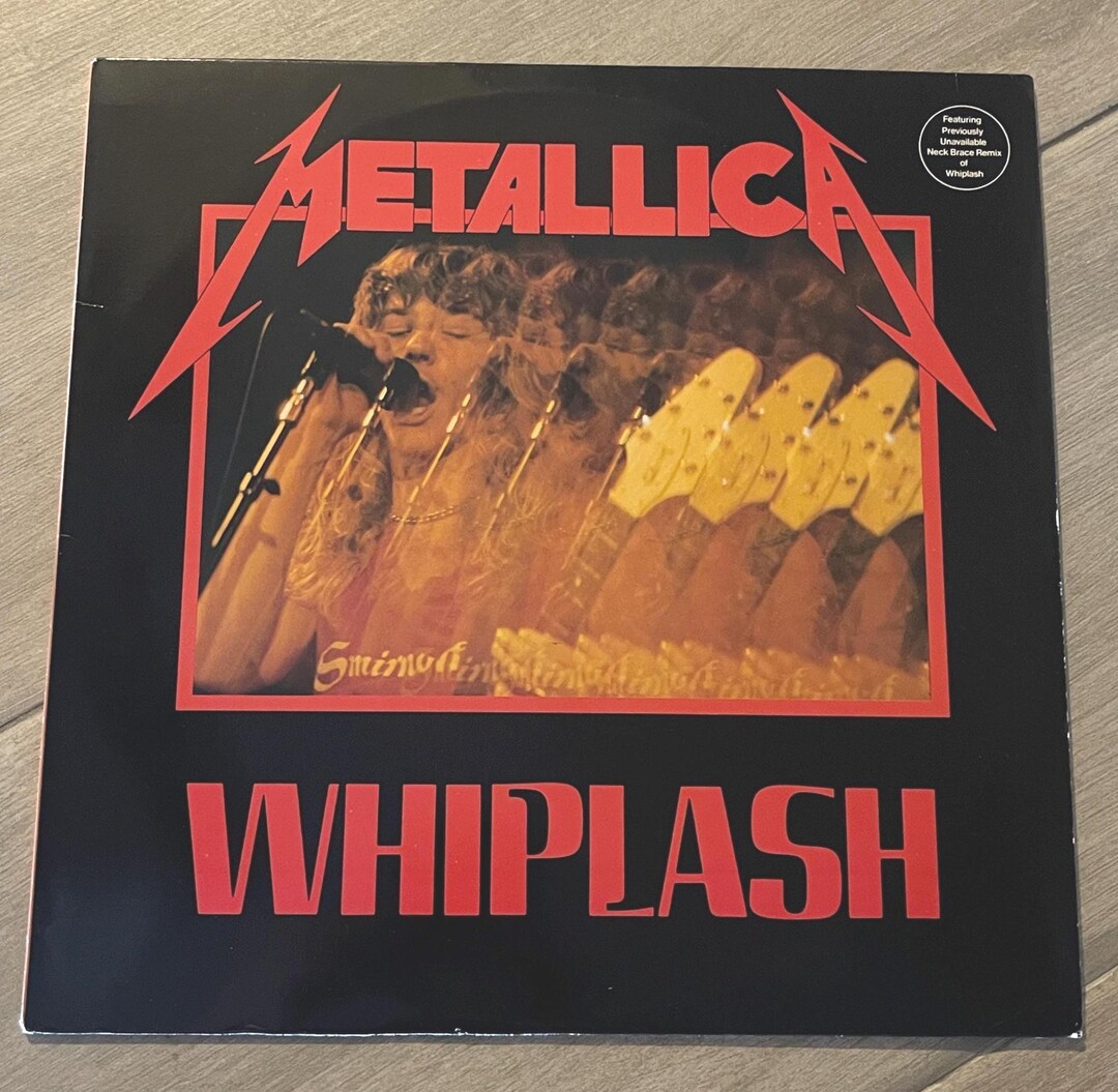 Metallica Whiplash (neck Brace Remix) 1984 Megaforce MRS-O4 - Original Press LP Silver Label ...