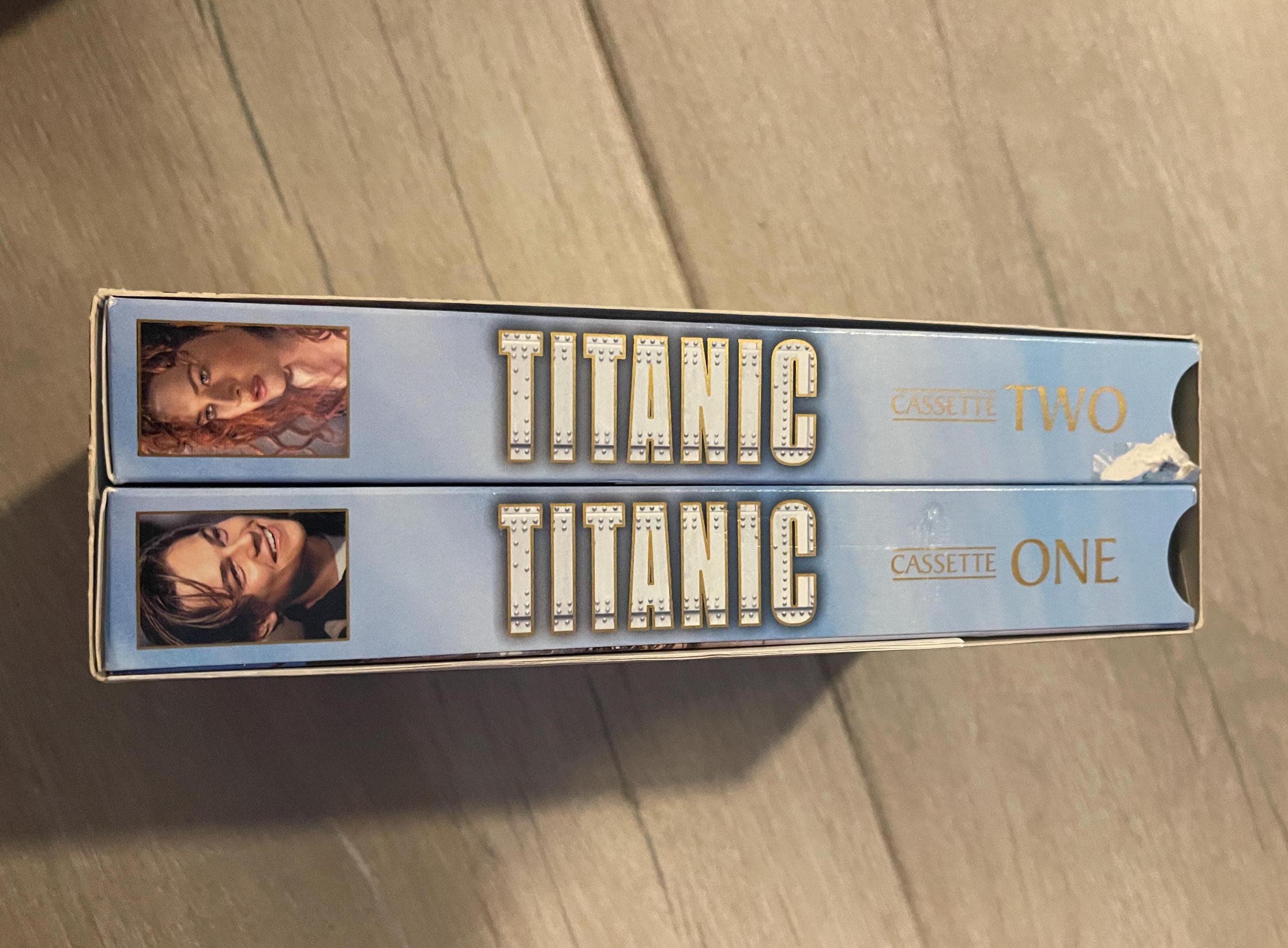 Titanic VHS 1997 2 Tape Box Set Paramount- Spanish Subtitles - Vintage ...