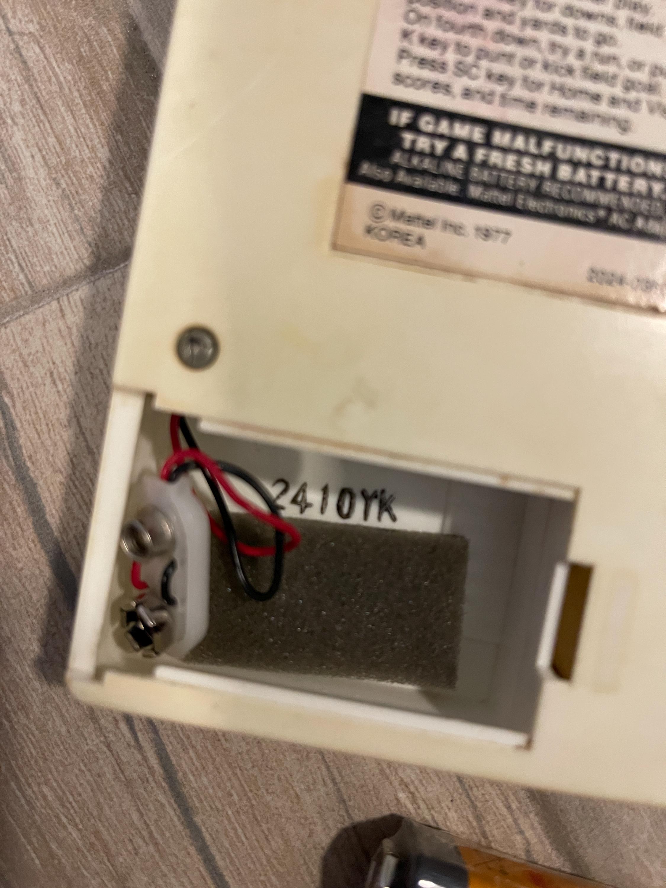 Mattel Electronics Football - 1977 - Original Handheld Game - Tested ...