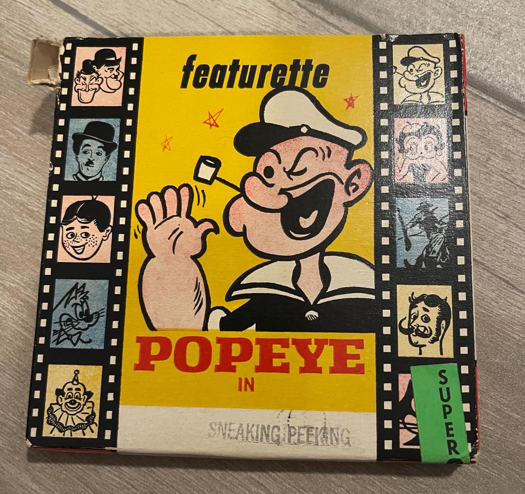 Atlas Films - Super 8 - Popeye - Sneaking Peeking Kids Vintage 60s ...