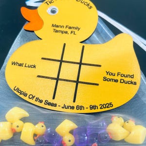Personalized Tic Tac Toe Duck Cruise Souvenir: Engraved Wood Game - Etsy