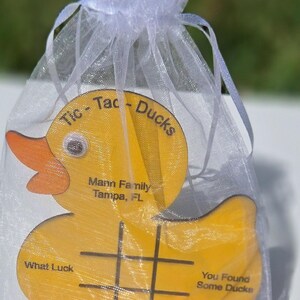 Personalized Tic Tac Toe Duck Cruise Souvenir: Engraved Wood Game - Etsy
