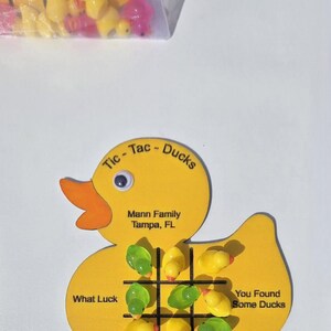 Personalized Tic Tac Toe Duck Cruise Souvenir: Engraved Wood Game - Etsy