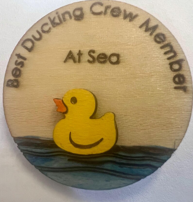 Cruise Crew Appreciation Token: Duck Pin, Magnet, Keychain - Etsy