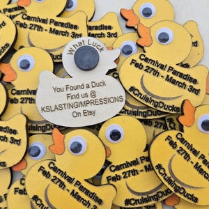 Personalized Cruising Duck Magnet: Cruise Souvenir, Duck Exchange - Etsy