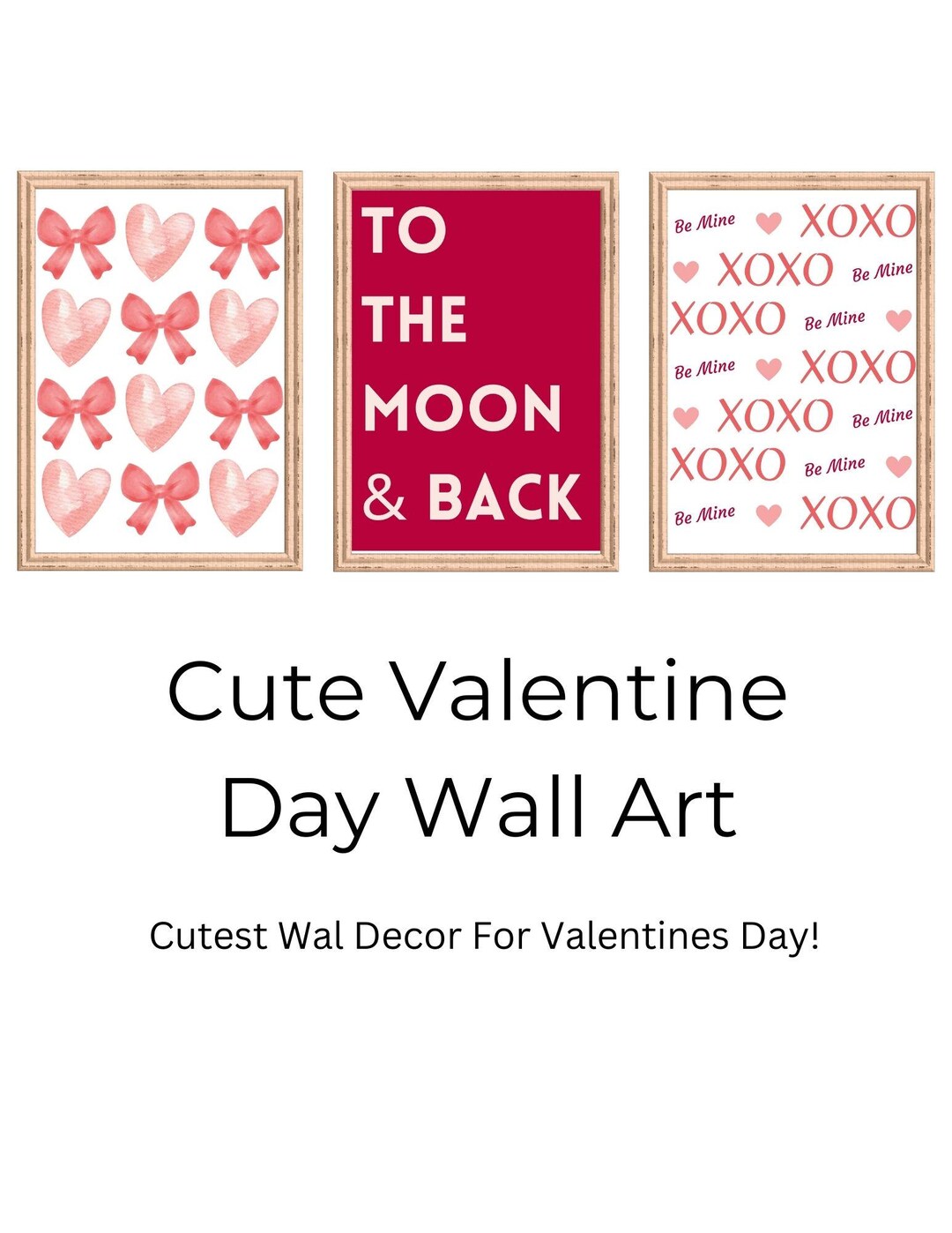 Cute Printable Wall Art for Valentines Day - Etsy