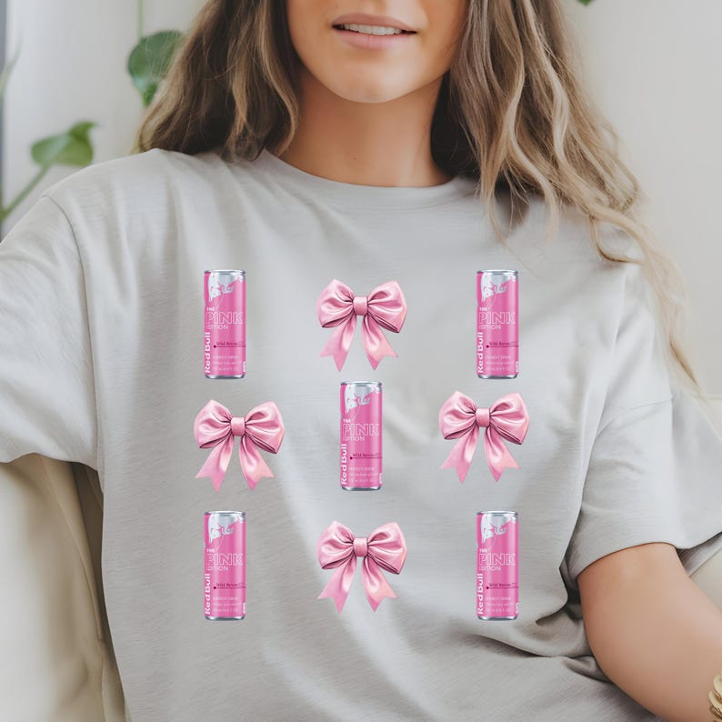 Pink Red Bull Coquette Clip Art - Cute Pink Bows - Instant Download PNG ...