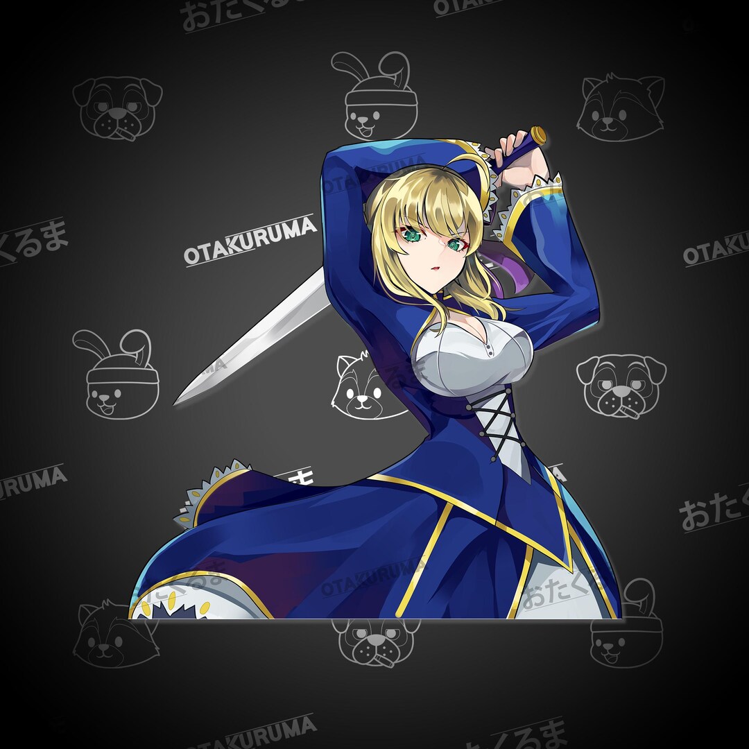 Saber [fate] Car Vinyl Sticker - Etsy