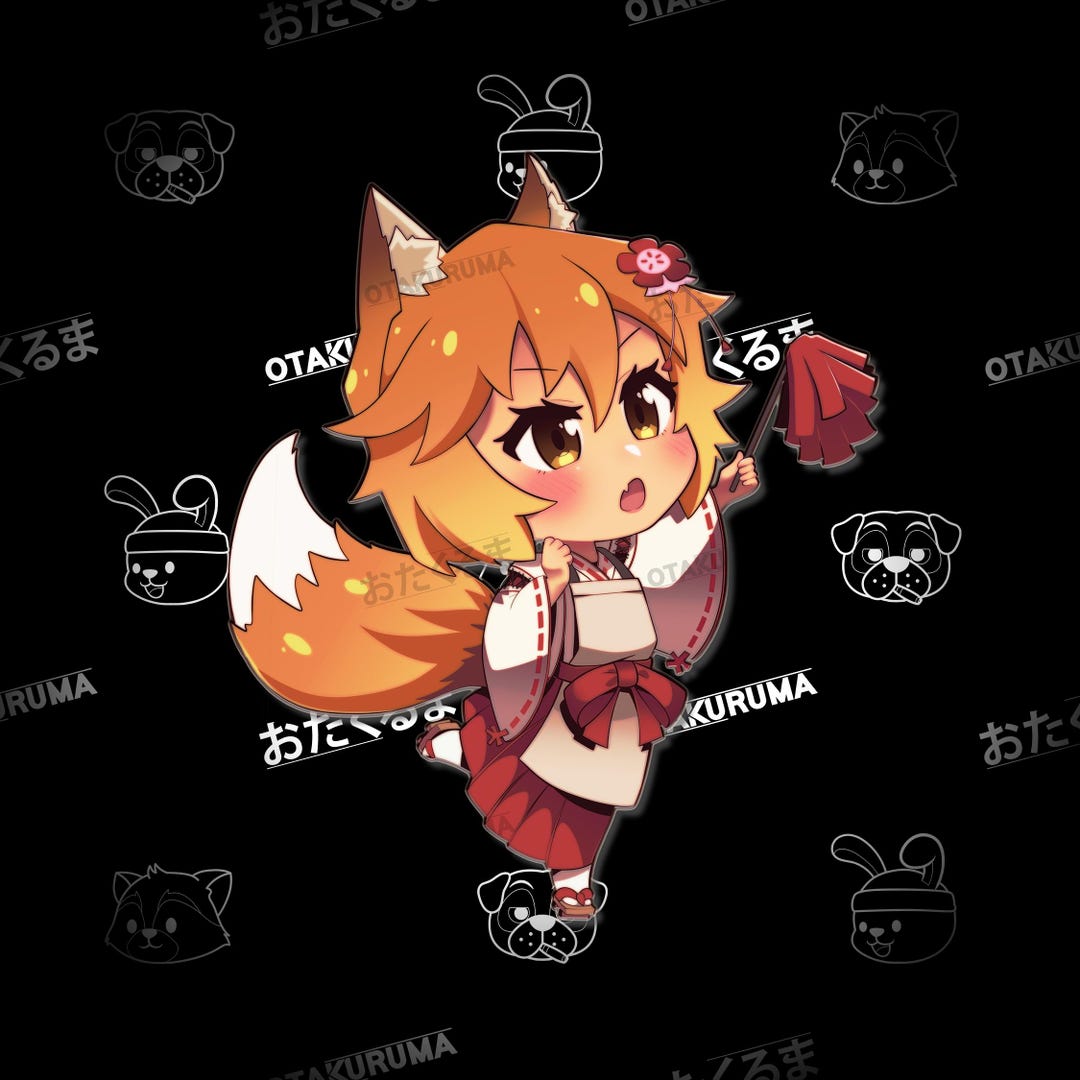 Senko [the Helpful Fox Senko-san] Chibi Car Vinyl Sticker - Etsy
