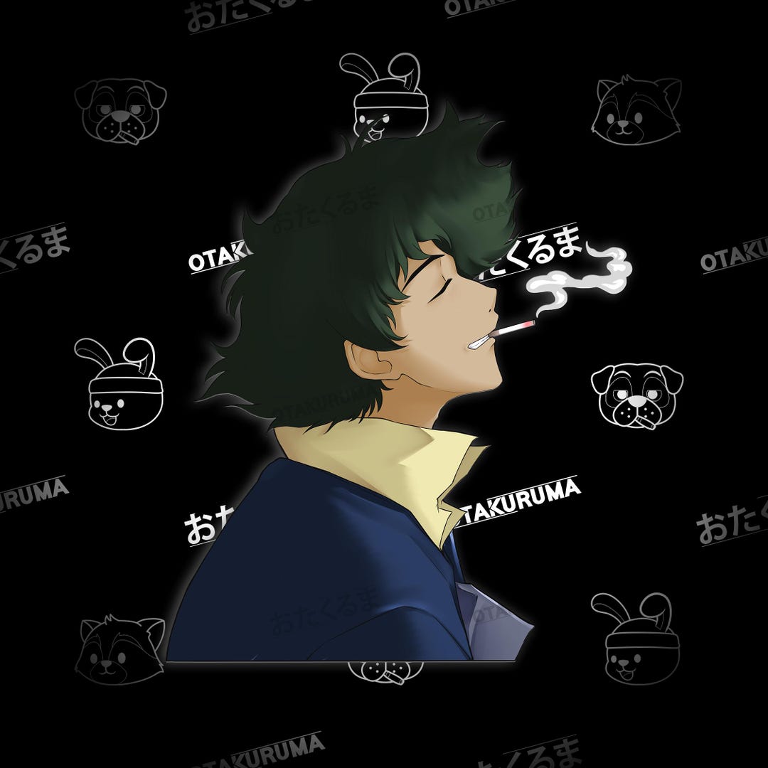 Spike Spiegel [cowboy Bebop] Car Vinyl Sticker - Etsy