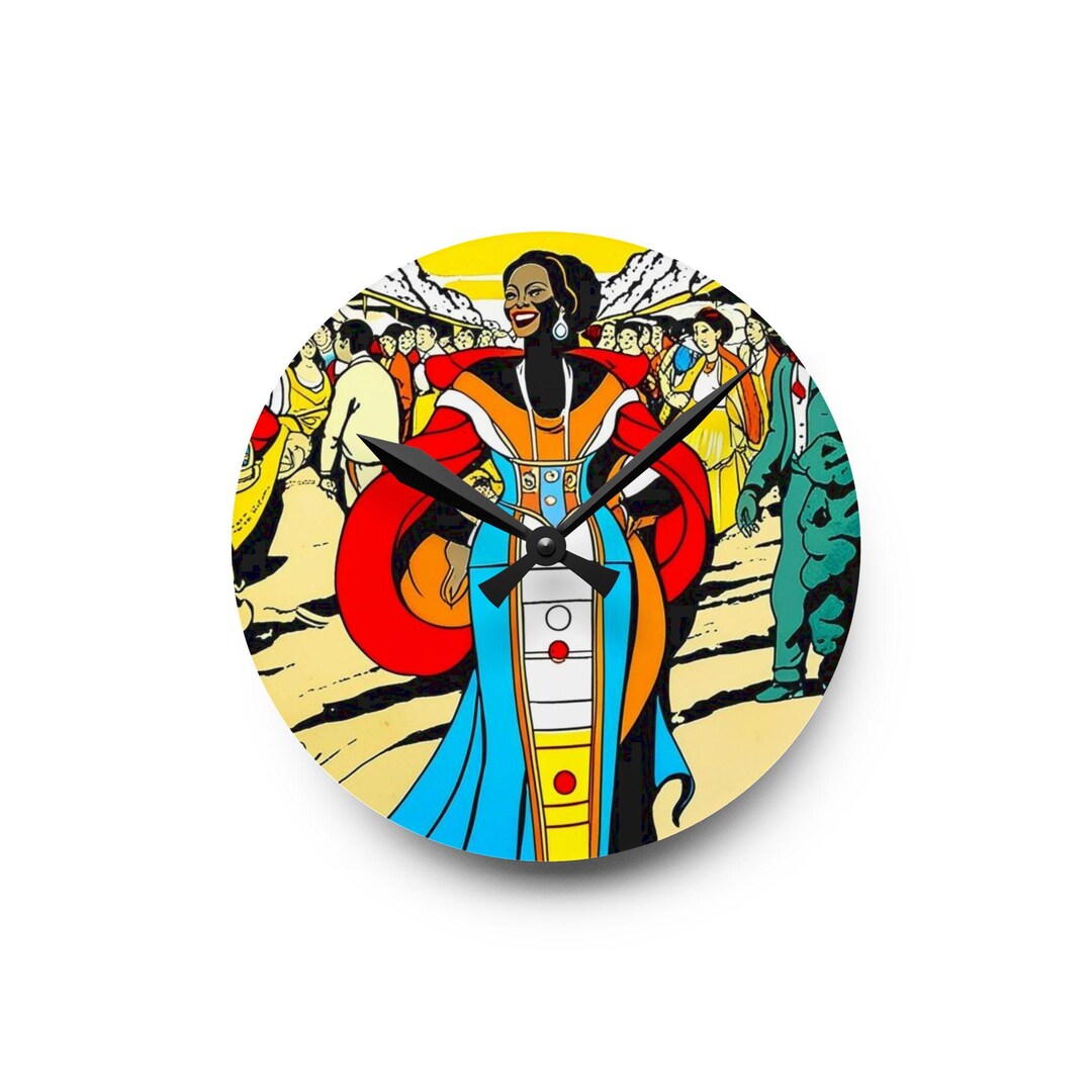 Acrylic Wall Clock, Strong Women One in a Million Series, Unique Decor ...